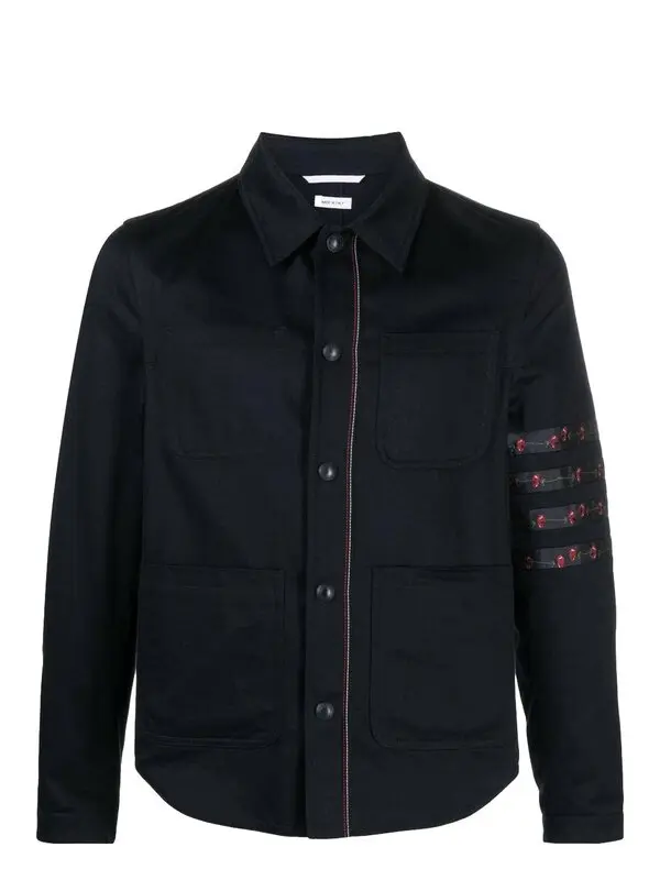 Thom Browne Bomber Jacket - Blue