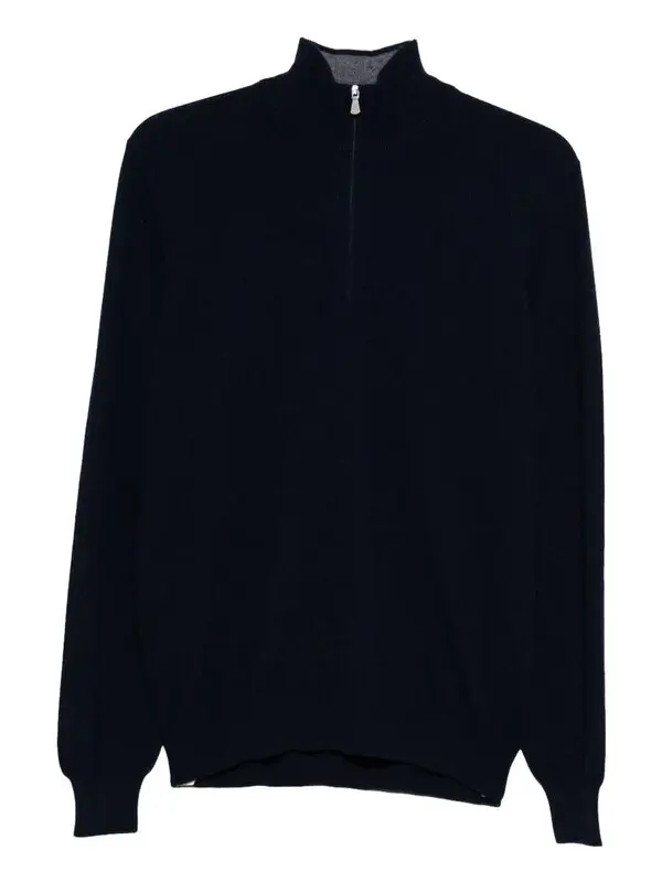 BARBA NAPOLI Long-sleeved Cardigan - Black