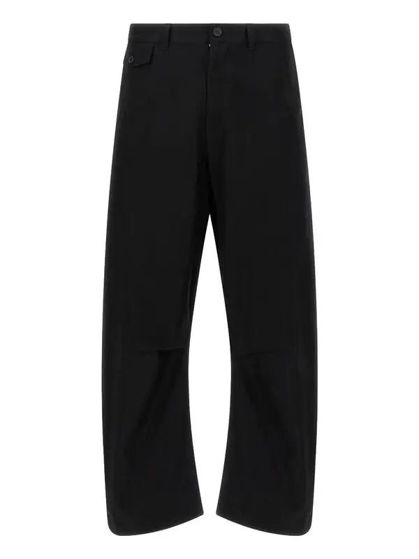 Comme Des Garçons Curved Leg Trousers - Black