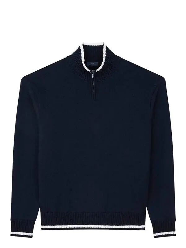 Paul & Shark Half-zip Wool Sweater - Blue