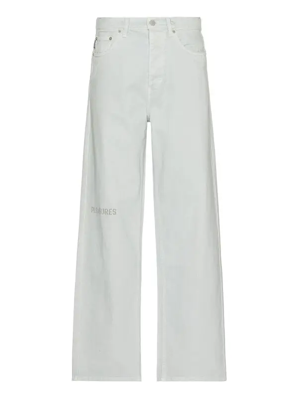 PLEASURES Formula Baggy Pants - Light Grey