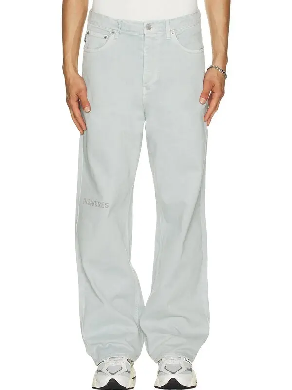 PLEASURES Formula Baggy Pants - Light Grey