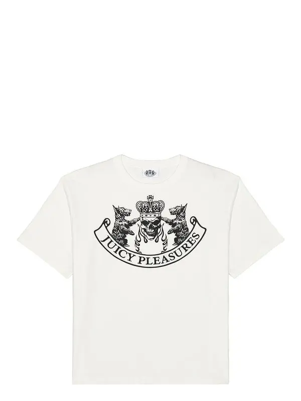 PLEASURES Skull Crest Heavyweight Shirt - White