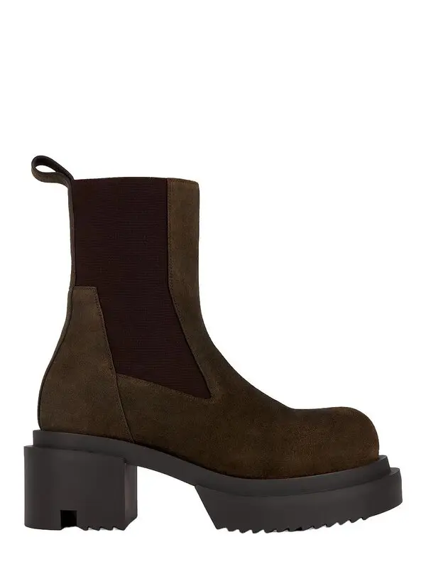 Rick Owens Beatle Bogun Boots - Indigo