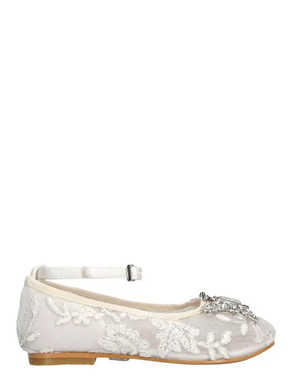 ARUNA SETH Lace Angelina Ballet Flats - White