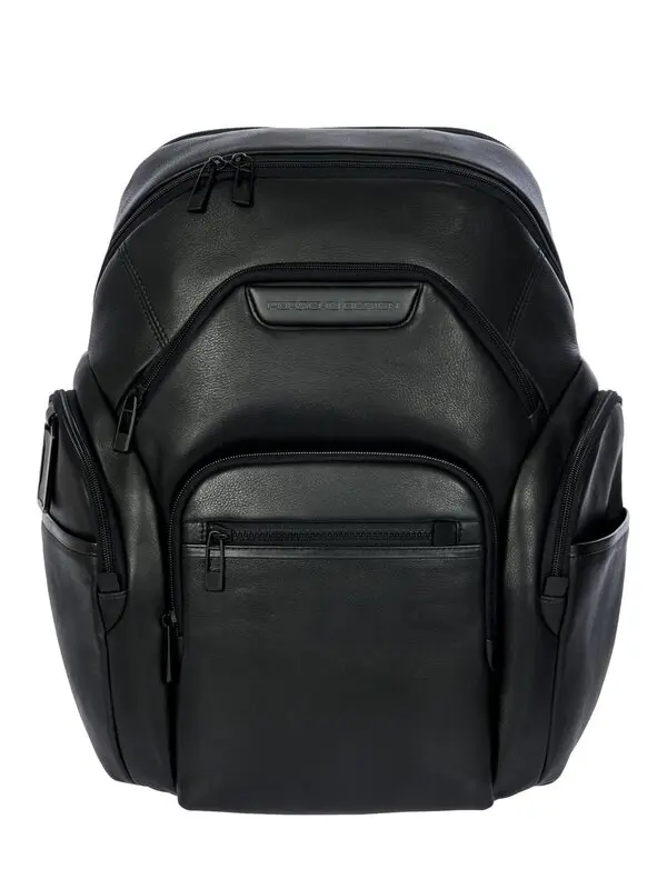 Porsche Design Leather Roadster Evo Backpack - Black