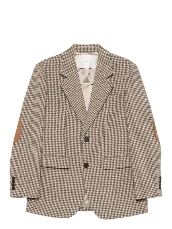 DUNST Wool Single-breasted Blazer - Beige