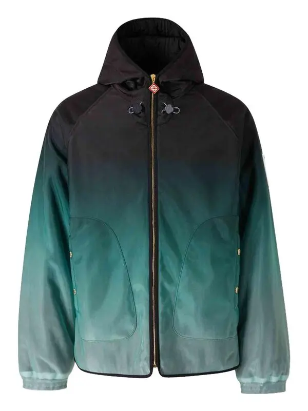 Casablanca Technical Windbreaker Jacket - Turquoise Blue