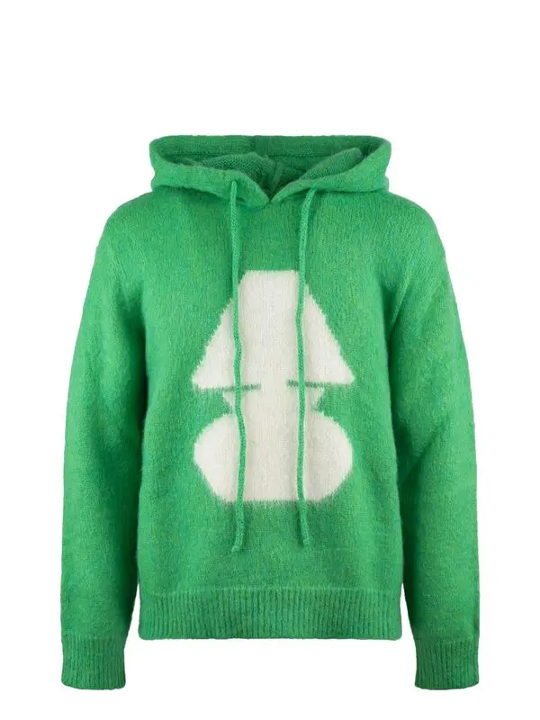 AUTRY Knit Hoodie Sweatshirt - Green