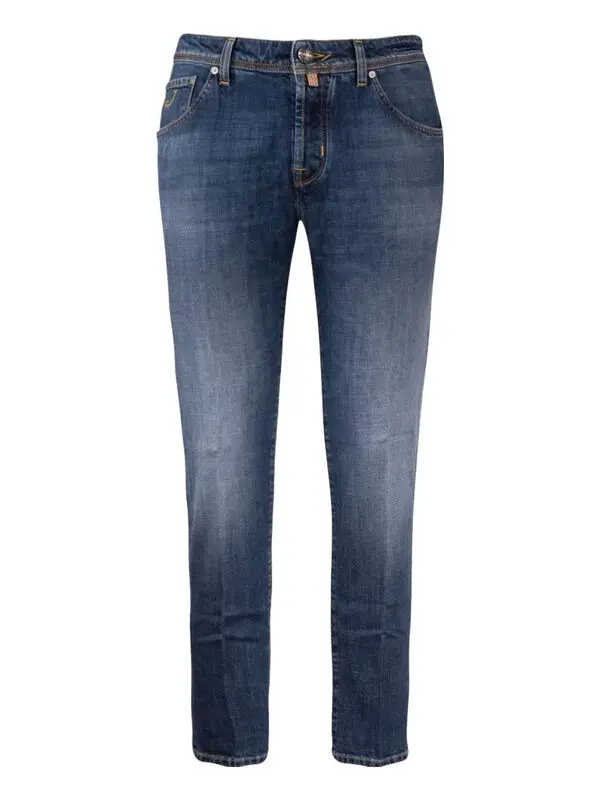 Jacob Cohen Scott Slim Cropped Jeans - Blue