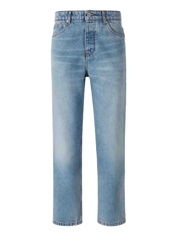 Ami Wide Straight Jeans - Denim Blue