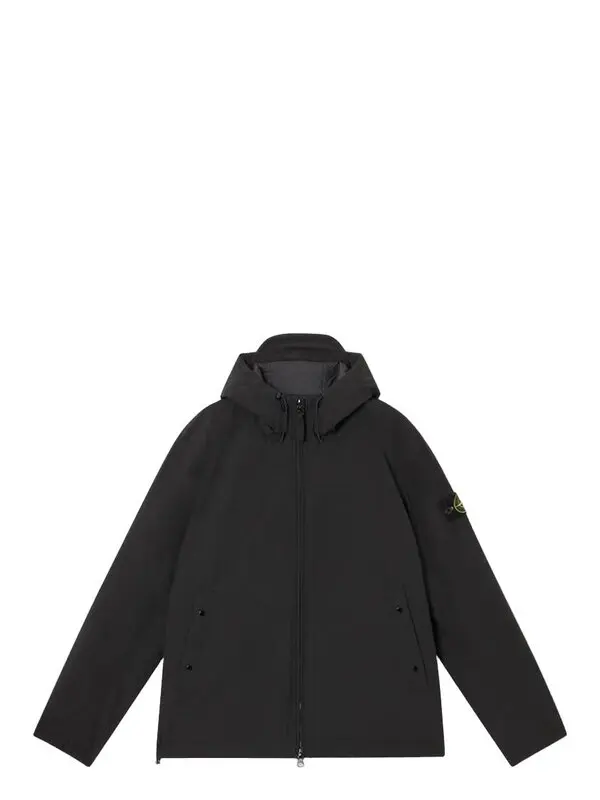 Stone Island Technical Jacket With Hood - Black