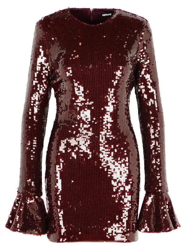 Remain Birger Christensen Rositana Sequined Dress - Red