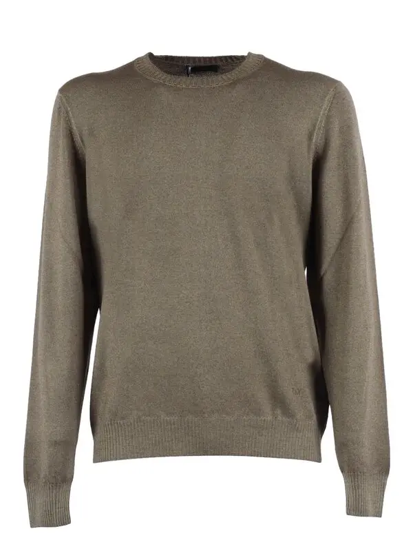 FAY Crewneck Sweater - Green