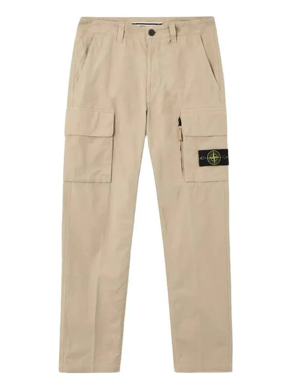 Stone Island Cargo Cotton Twill Pants - Brown