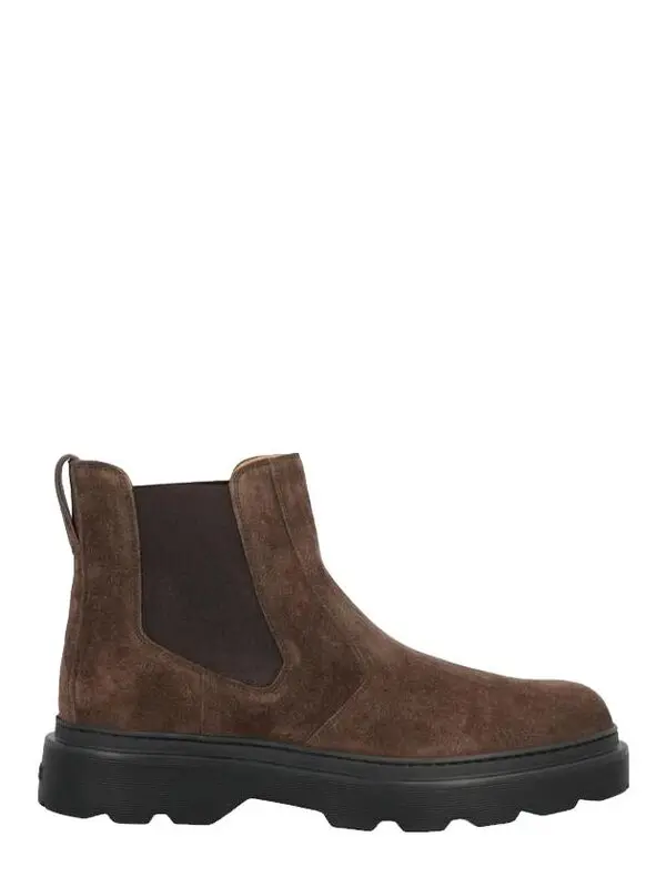TOD'S Leather Chelsea Boots - Brown