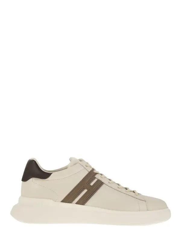 Hogan H580 Leather Sneakers - Beige