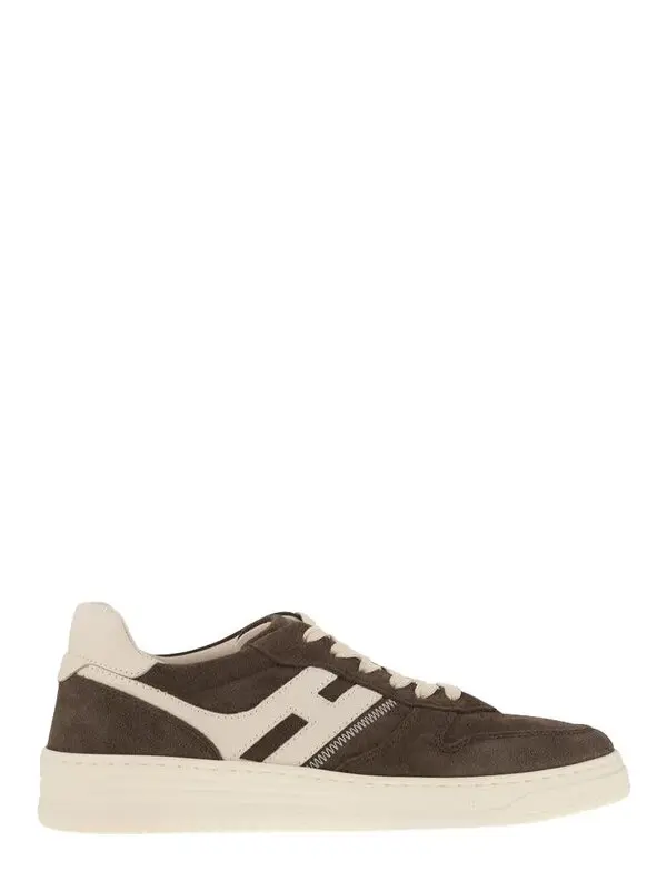 Hogan H630 Suede Trainers - Brown