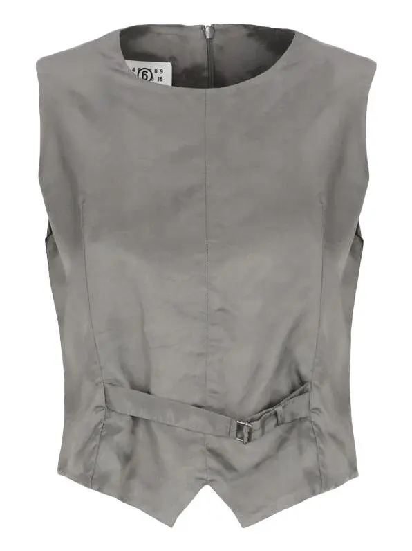 MAISON MARGIELA Viscose Gilet - Grey