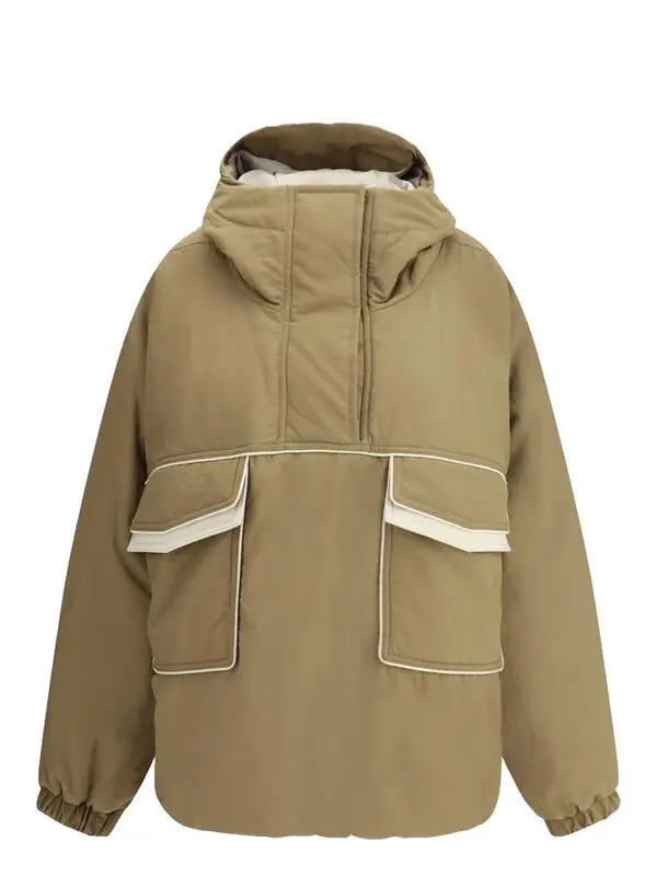MARBELL Down Anorak Jacket - Brown