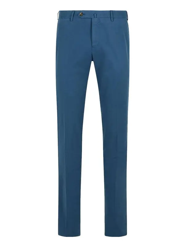 PT TORINO Slim Light Stretch Cotton Pants - Blue