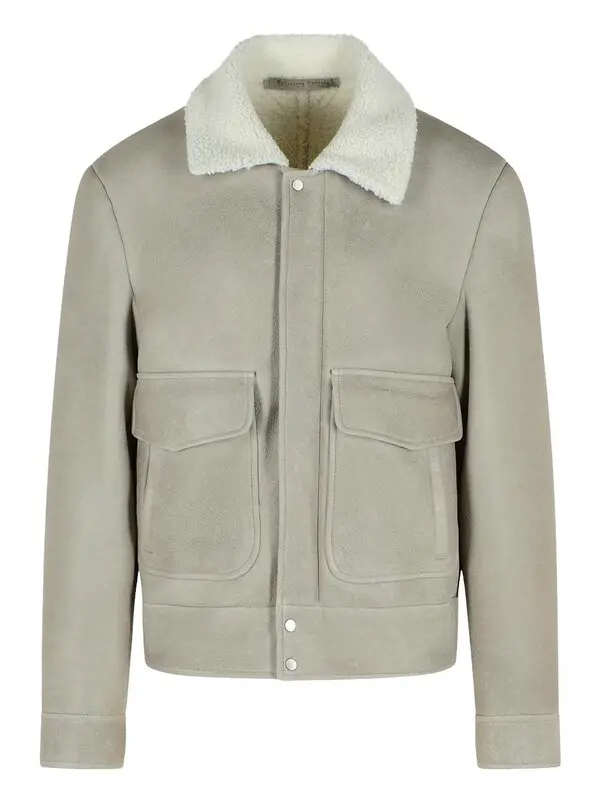 SALVATORE SANTORO Leather Jacket - Grey