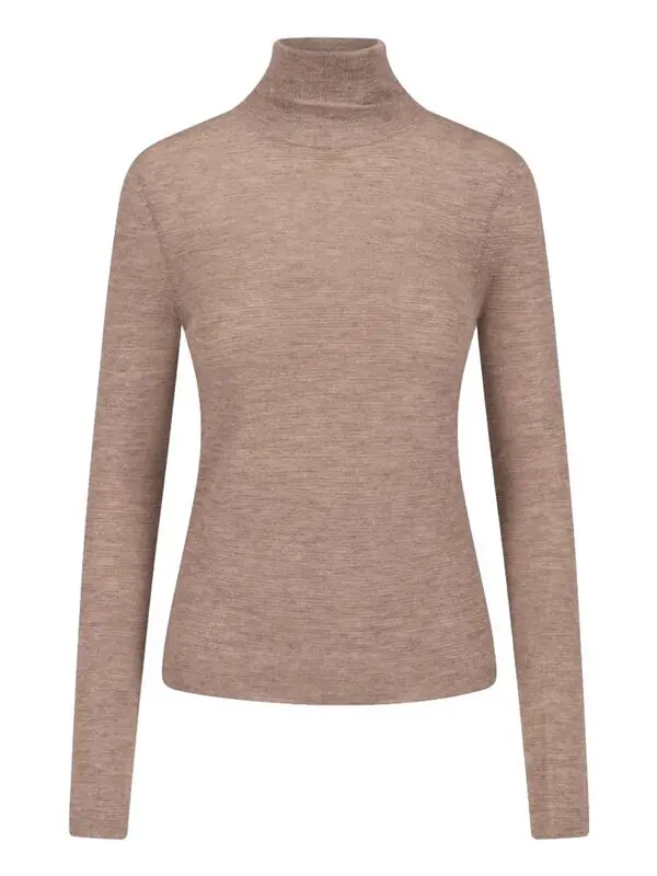 LISA YANG Cashmere Turtleneck Sweater - Brown
