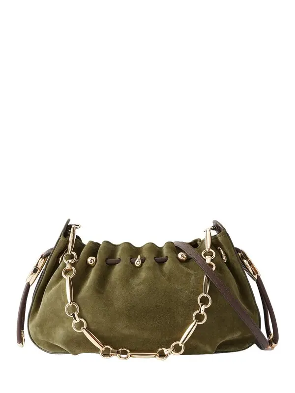 Zimmermann Halcyon Suede Shoulder Bag - Green