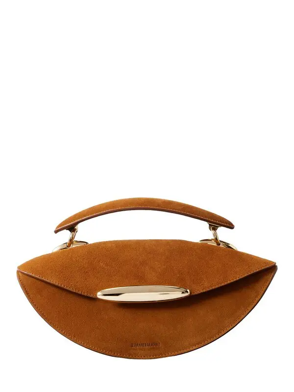 Zimmermann Wavelength Suede Shoulder Bag - Brown