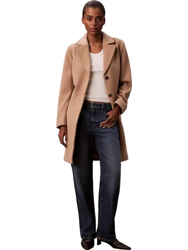 Calvin Klein Wool-blend Tailored Coat - Amphora