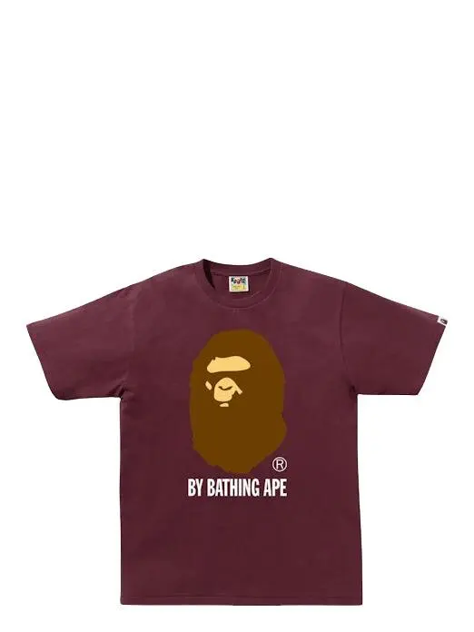 A BATHING APE By Bathing Ape Tee Shirt - Burgundy