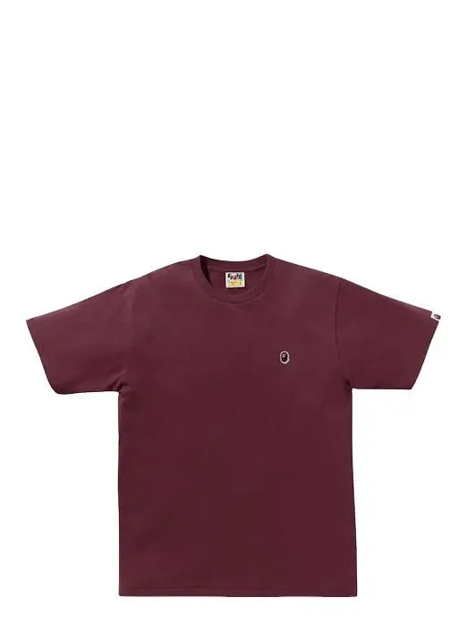 A BATHING APE One Point Tee Shirt - Burgundy