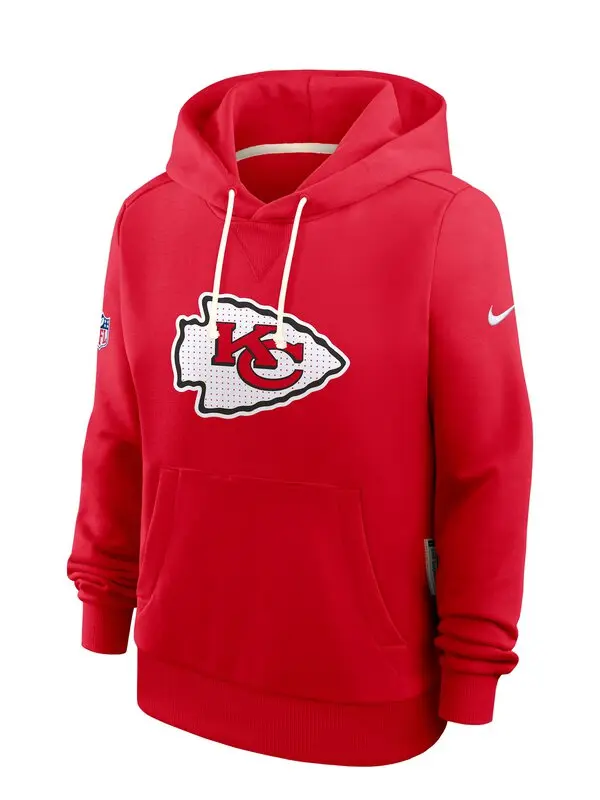 Nike Kansas City Chiefs Sideline Dri-fit Nfl Pullover Hoodie - Red