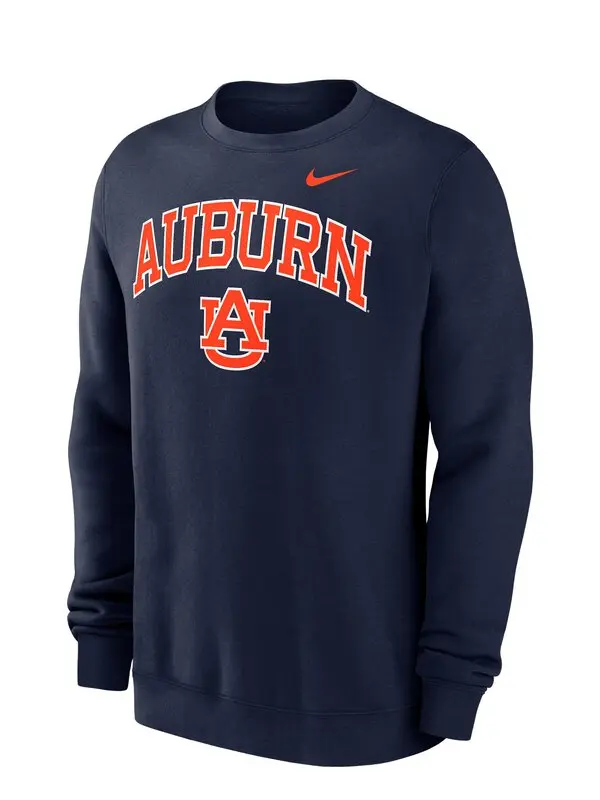 Nike Auburn Arch College Pullover Crew - Blue