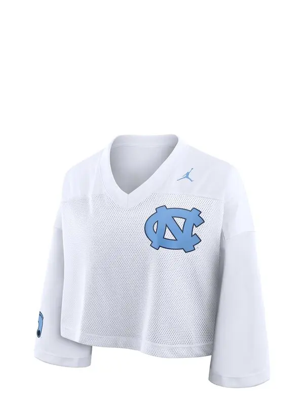 JORDAN North Carolina Jersey Dri-fit College Cropped Top - White