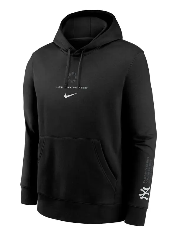 Nike New York Yankees Mlb Pullover Hoodie - Black