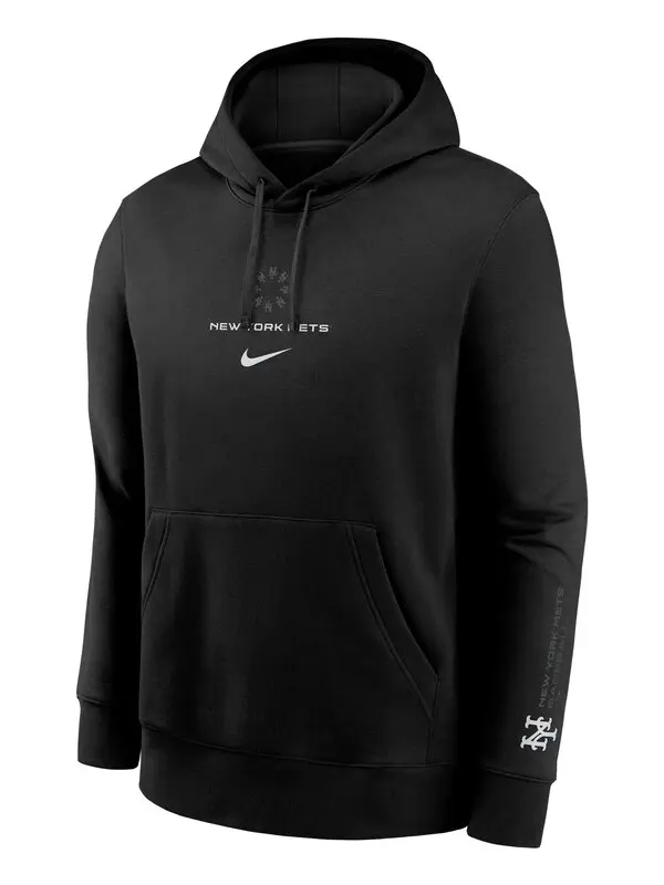 Nike New York Mets Mlb Pullover Hoodie - Black