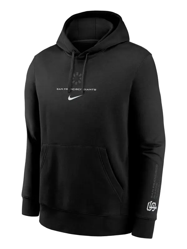 Nike San Francisco Giants Fashion Club Mlb Pullover Hoodie - Black