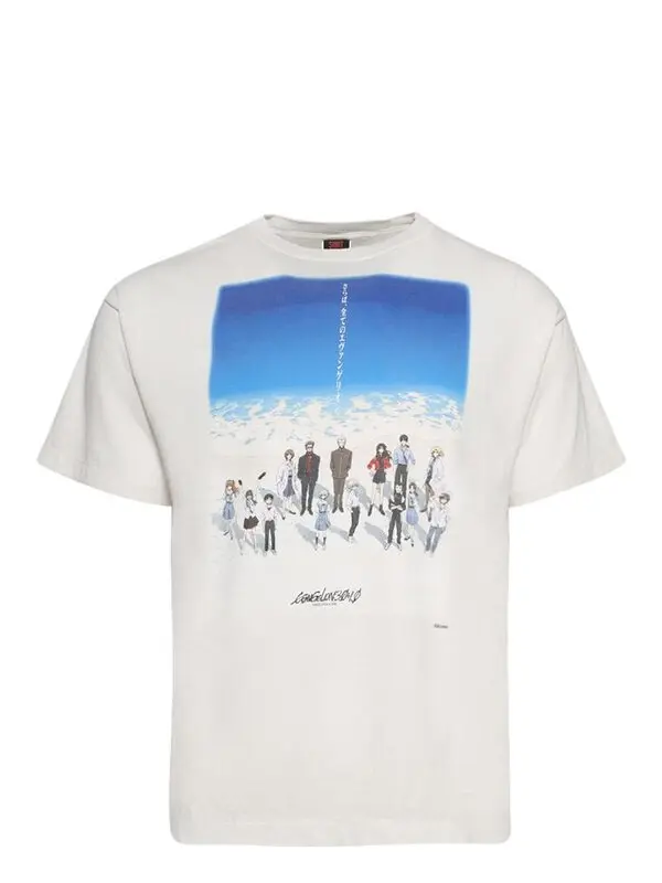 SAINT MXXXXXX Evangelion Short Sleeve Tee - White
