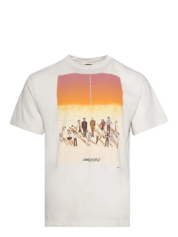 SAINT MXXXXXX X Evangelion Short Sleeve Tee - White