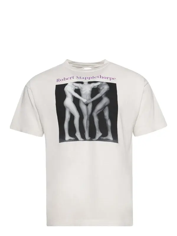 SAINT MXXXXXX X Robert Mappleethorpe Embrace Tee - White