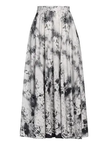 MSGM Maxi Cotton Skirt - Off White