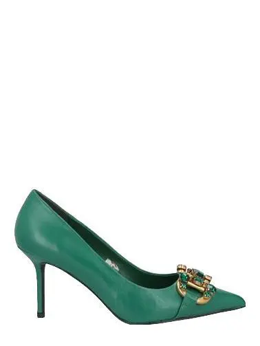 TOSCA BLU Pumps In Leather With Appliqués - Green