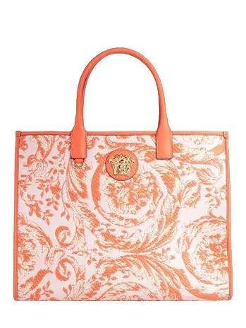 Versace Jacquard Maxi Tote - Orange