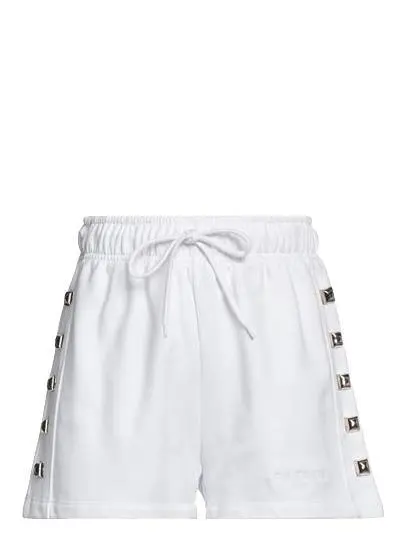 GAËLLE PARIS French Terry Track Shorts - White
