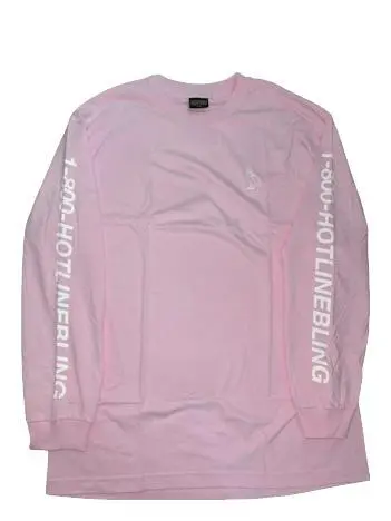 OVO Hotline Bling Long Sleeve T-shirt - Pink