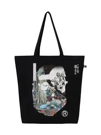 A BATHING APE Ukiyoe Tote Bag - Black