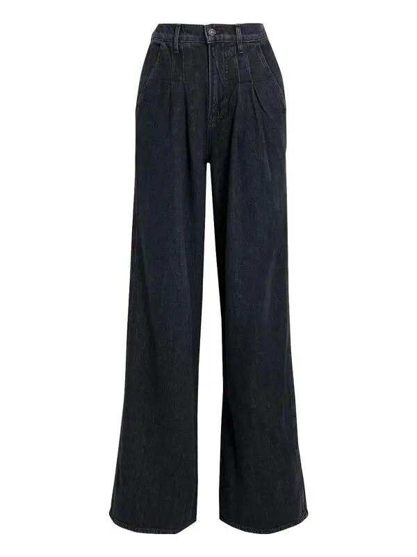 Veronica Beard Mia High-rise Wide-leg Jeans - Charcoal