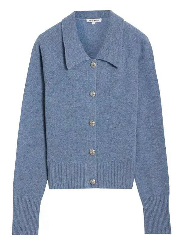 Veronica Beard Cheshire Cashmere Cardigan - Light Blue