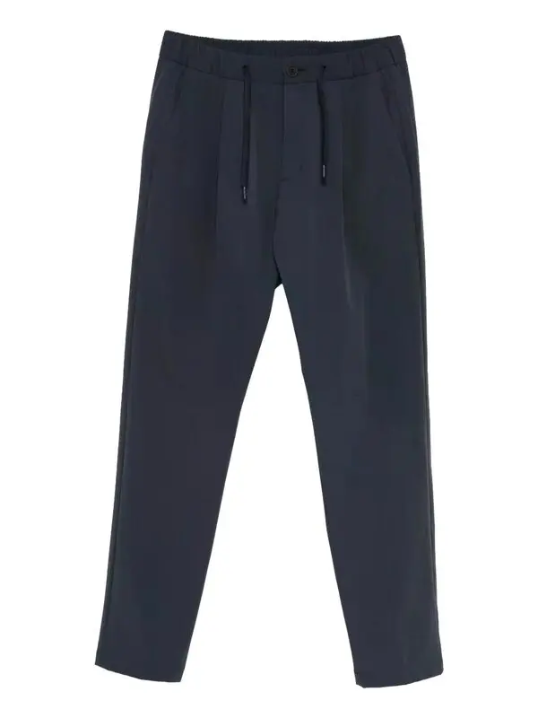 Herno Pleated Straight-leg Trousers - Blue